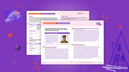 Resource - Step into Screen Careers - Into Film