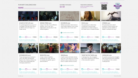 Resource - Film Buff Challenge 2023 - Into Film