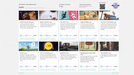 Resource - Film Buff Challenge 2023 - Into Film