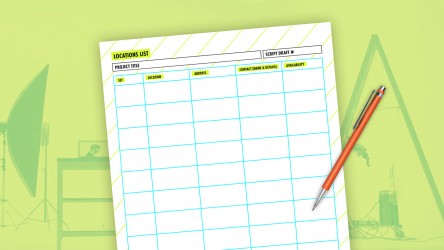 Resource - Production Paperwork Pack - Into Film