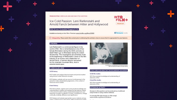 Film - Ice Cold Passion: Leni Riefenstahl and Arnold Fanck between ...